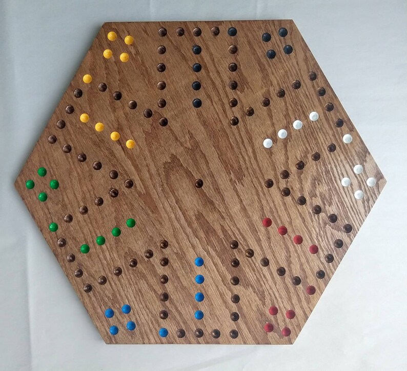 NEW 6 Player Hexagon Wahoo Game Board Large Hexagon Etsy