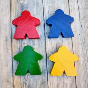 Meeple Jr. Extra Large Meeple in Red, Blue, Green, Yellow Extra Large ...