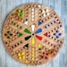 Fast Track Marble Game | Hand-painted Board Game on 24" Pine Round ...