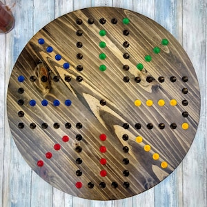 Extra Large Marble Wahoo, 4 Player Wahoo Board, 1"marble Wahoo Game ...