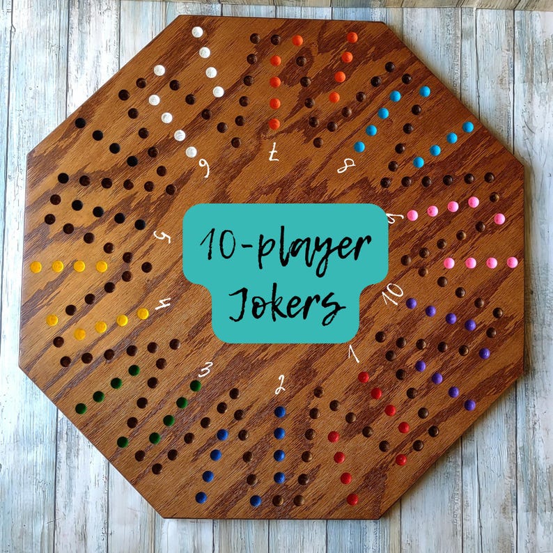 10-player Jokers Game Board, Family Game for up to 10 Players! Double ...