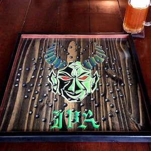 Wahoo game board Demon art Halloween game board IPA demon | Etsy