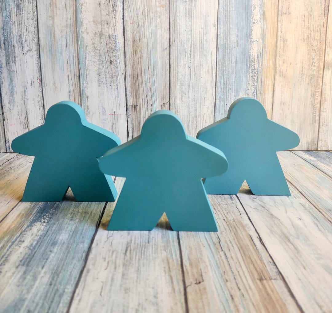 Teal Jumbo Meeple,extra Large Starting Player Piece, Meeple Game Characters, Giant Meeple Game ...