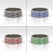 Greek Key Gold Wedding Band Ring: Handcrafted Enamel Design - Etsy Canada