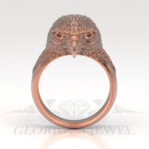 Eagle Gold Ring, Hawk Signet Ring, Bird Jewellery, Free Bird Jewelry ...
