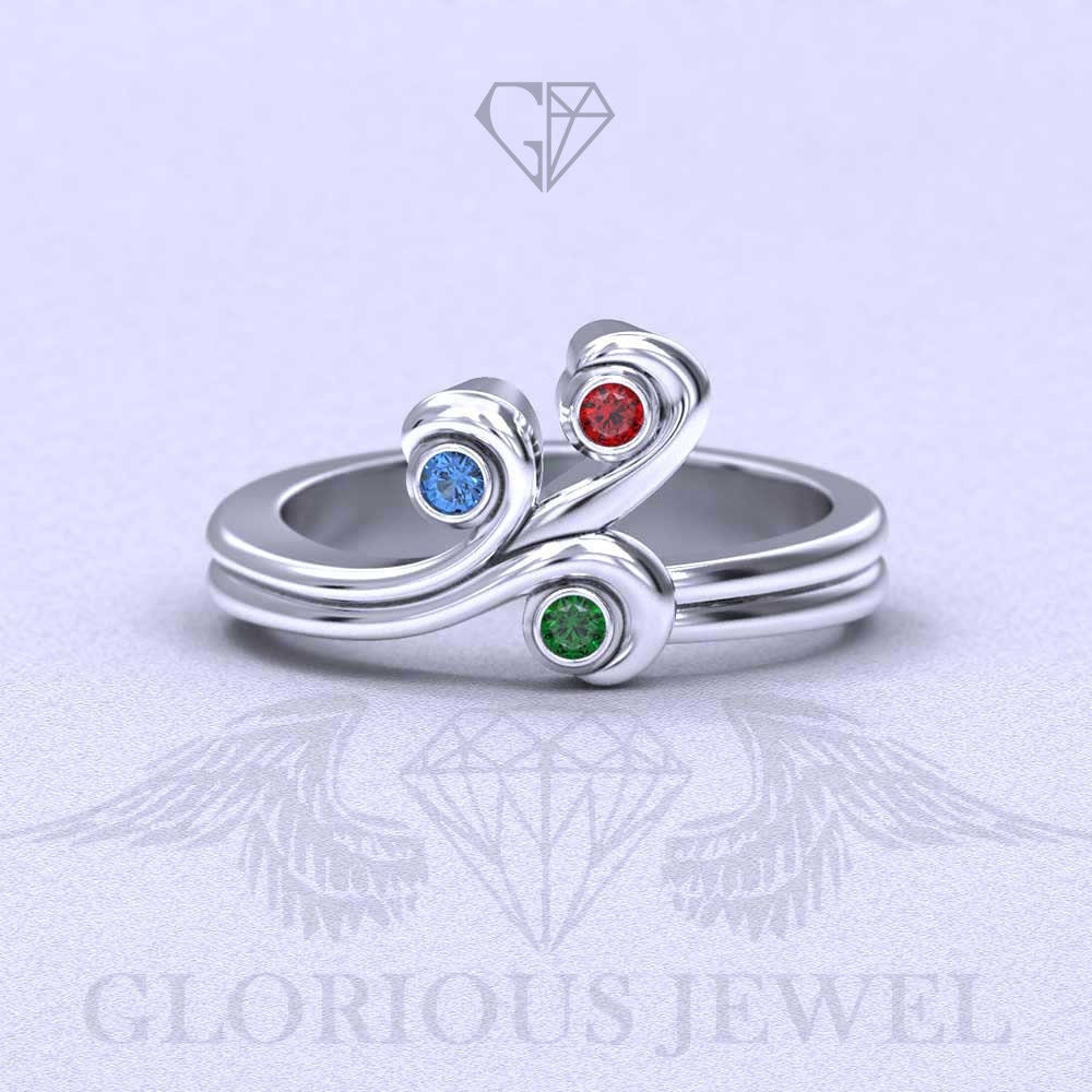 Zora Sapphire Spiritual Stone Engagement Ring Promise Ring | Etsy