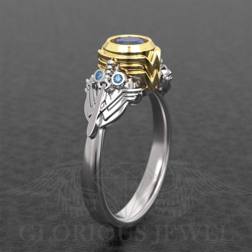 Gold 18K Wonder ring Super hero ring Gift for her Bridal | Etsy