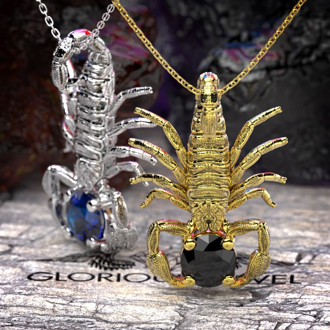 Scorpion Gold Pendant Scorpion Silver Pendant Scorpion Jewelry Women Scorpion Jewelry Men 