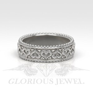 Minimalist Gold Heart Wedding Band: Romantic Marriage Jewelry - Etsy