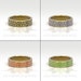 Handcrafted Wedding Greek Key Band With Enamel Detailing - Unique ...