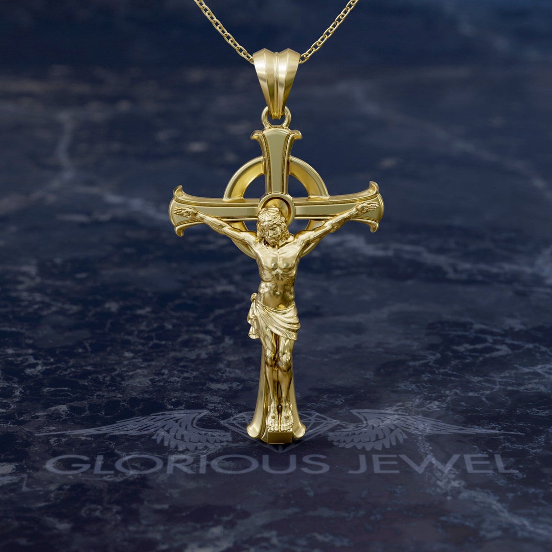 Christian Cross Pendant, Jesus Cross Pendant, Jesus Christ INRI ...