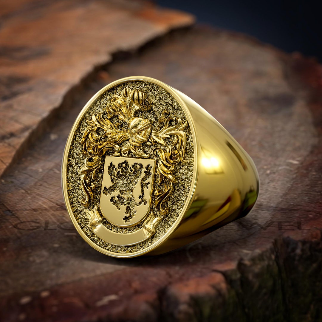 Vintage Knight Signet Ring: Medieval Cross Engraving, Gothic Jewelry - Etsy