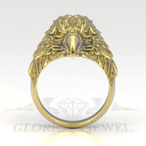 Eagle Gold Ring, Hawk Signet Ring, Bird Jewellery, Free Bird Jewelry ...