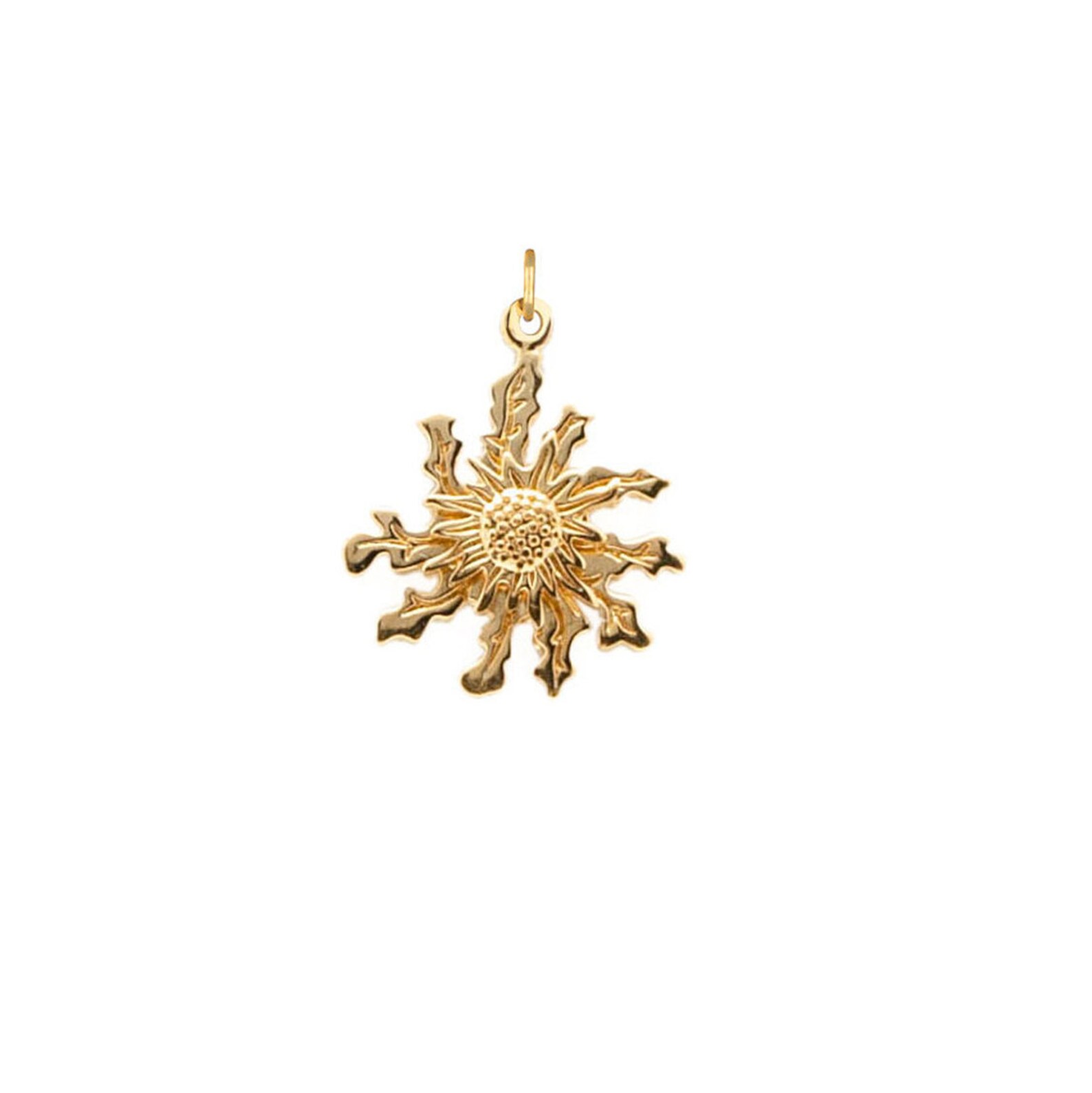 Eguzkilore Necklace sunflower Pendant nature Jewelry basque | Etsy