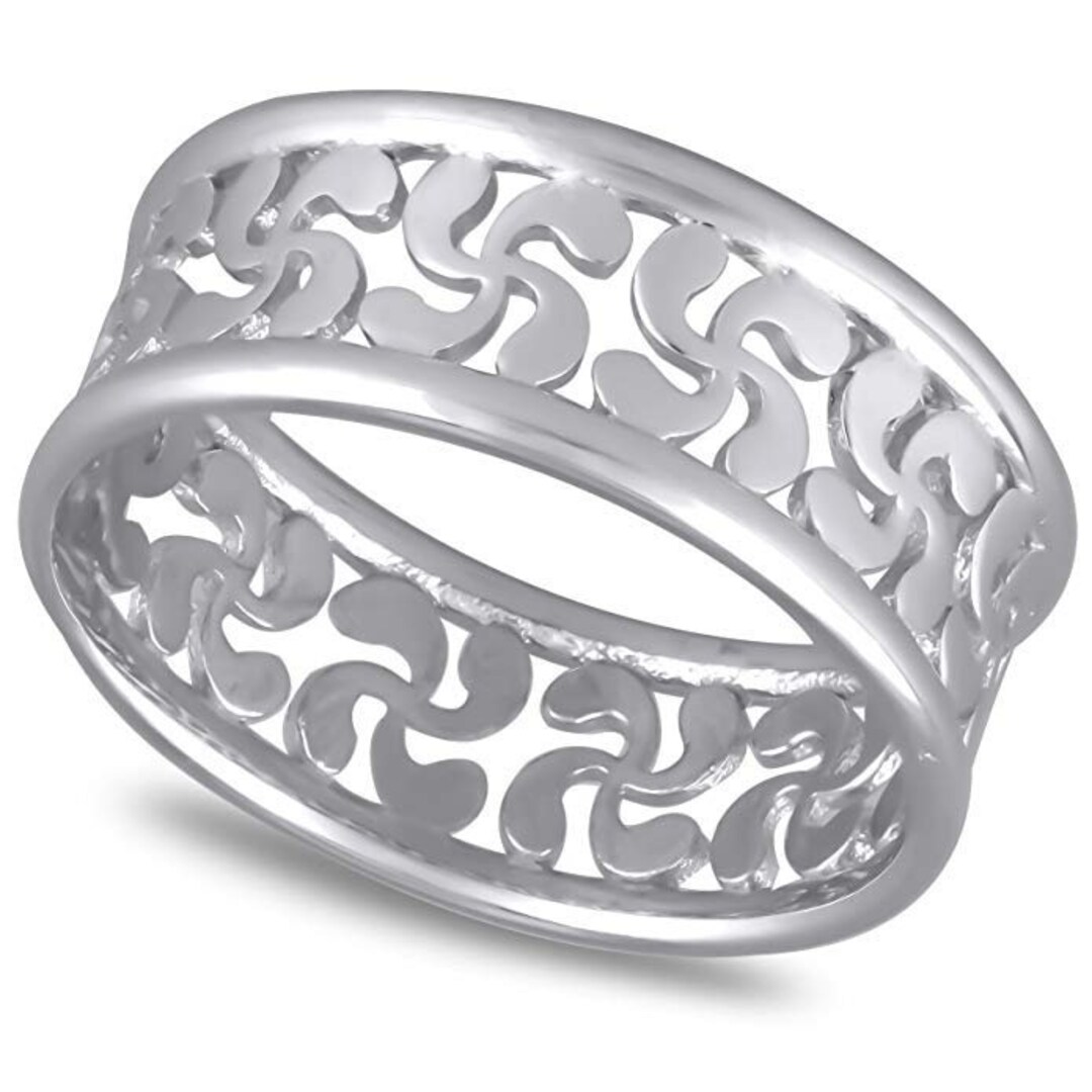 Lauburu Silver Ring Basque Cross Ring Silver Sterling Gift - Etsy