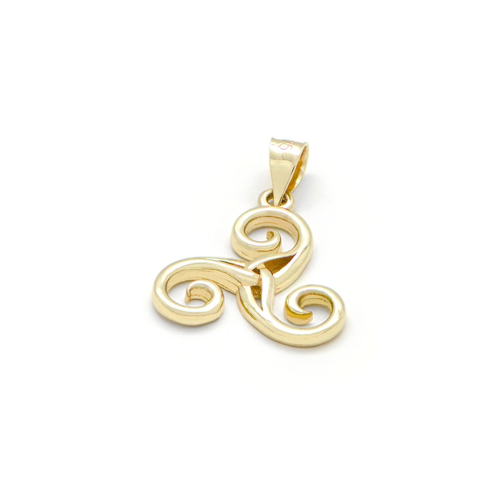 9k Gold Triskel Pendant Openwork Triskete Pendant Talisman - Etsy