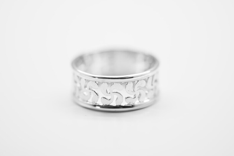 Lauburu Silver Ring, Basque Cross Ring, Silver Sterling Gift, Unisex ...