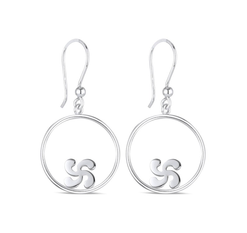 Original Basque Jewelry Basque Good Luck Earrings Lauburu - Etsy