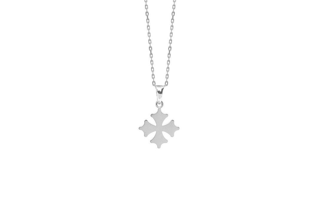 Occitan Cross Pendant 925 Sterling Silver, Handmade. Emblematic Symbol ...