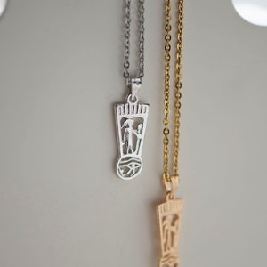 Menat Pendant of Ancient Egypt Symbol Gold Plated 18k, Handmade. Symbol ...