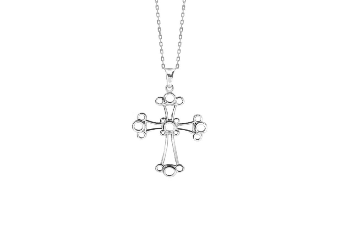 Chaldean Cross From the Church of the East Sterling Silver Pendant ...