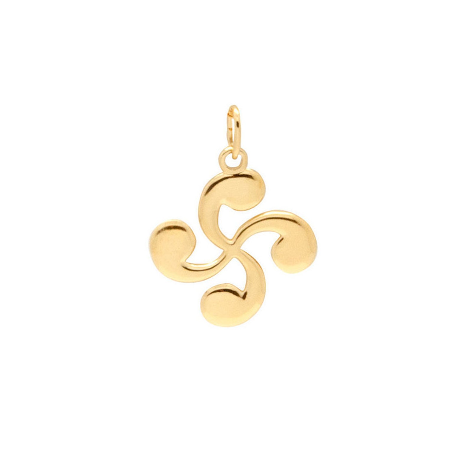 Collar Lauburu chapado Oro Collar Vasco Lauburu Elegante | Etsy