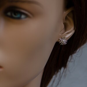 Eguzkilore Silver Earrings Basque Sunflower Earrings - Etsy