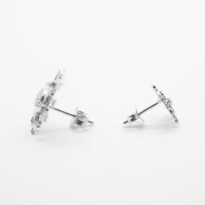 Eguzkilore Silver Earrings - Basque Sunflower Earrings - Nature and ...