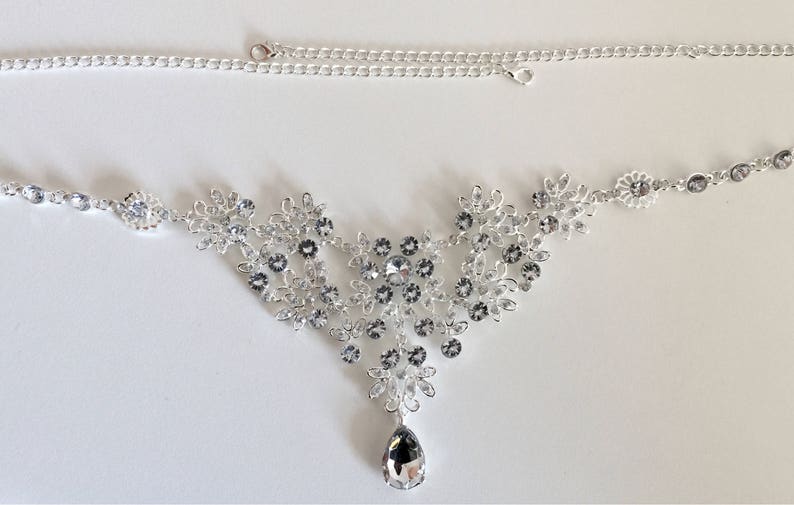 Sexy Chain Set With Rhinestones Crystals Sexy Body Chain And Etsy