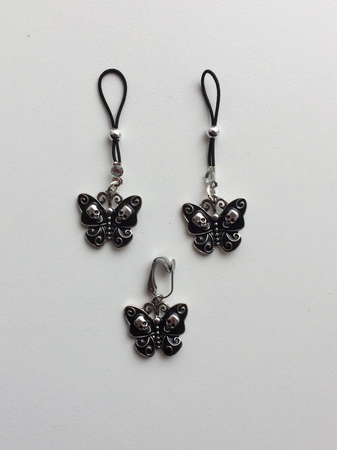 Set of Non Piercing Nipples Rings and Clitoral Clip, Intimate Body ...