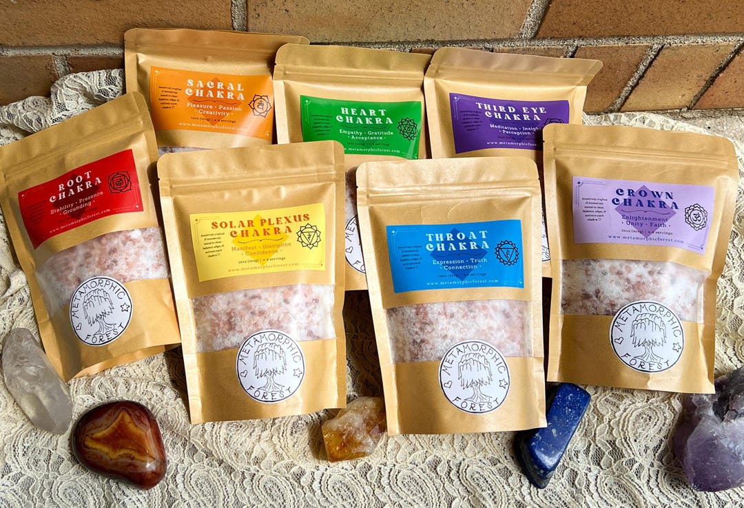 CHAKRA BATH SALTS for Deep Chakra Clearing & Alignment - Etsy