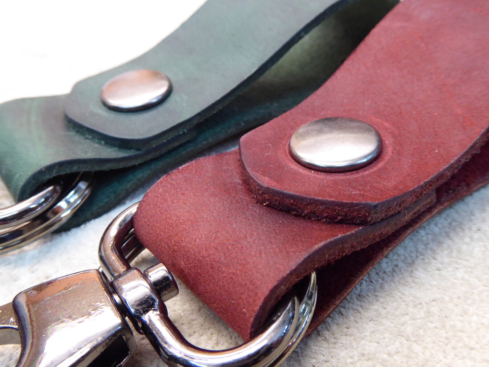 Leather Key Chain FOB Belt Loop Key Lanyard - Etsy