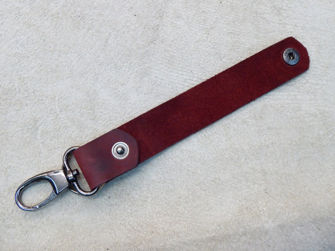 Leather Key Chain FOB Belt Loop Key Lanyard | Etsy