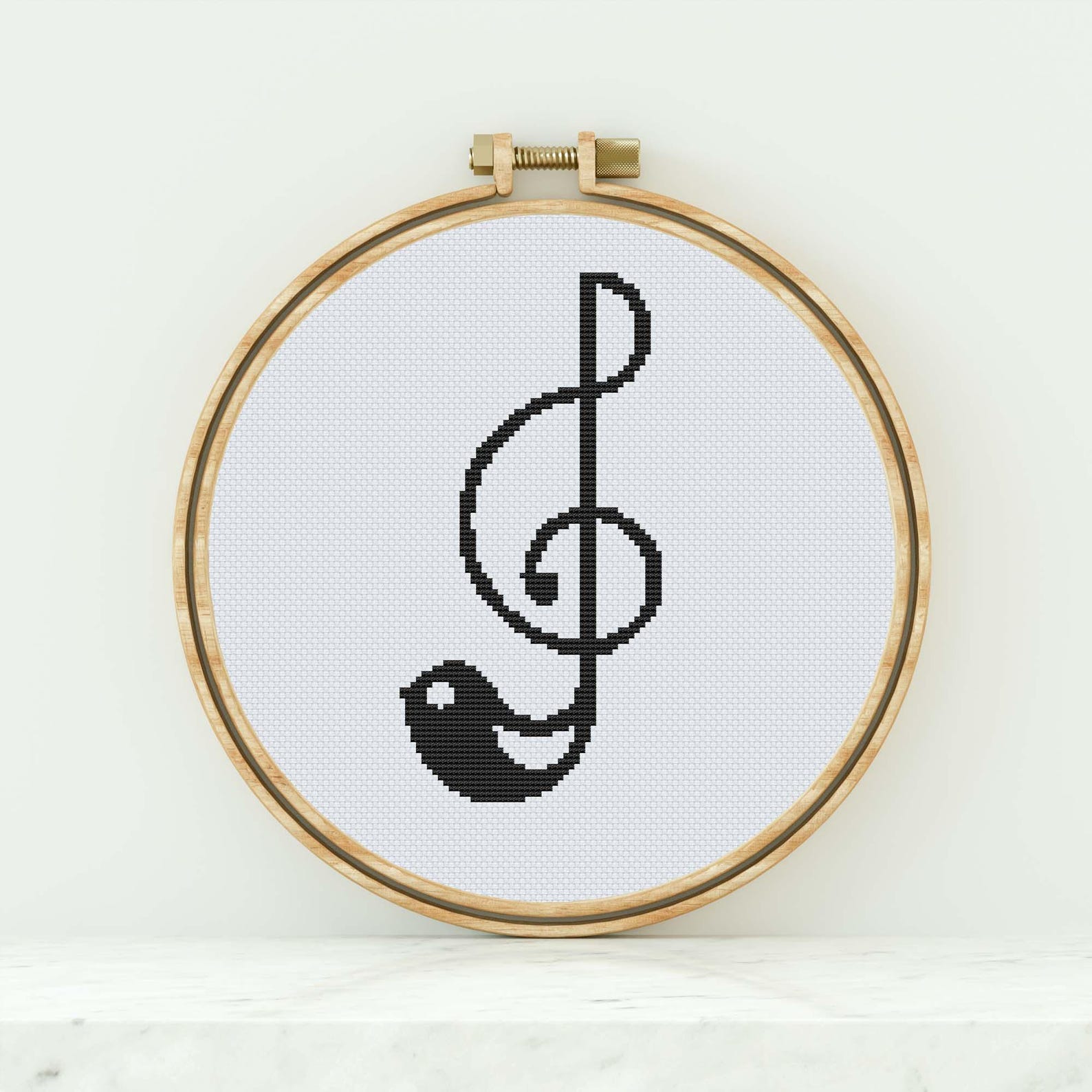Music Note Bird Cross Stitch Pattern Music Counted Cross Stitch Modern ...