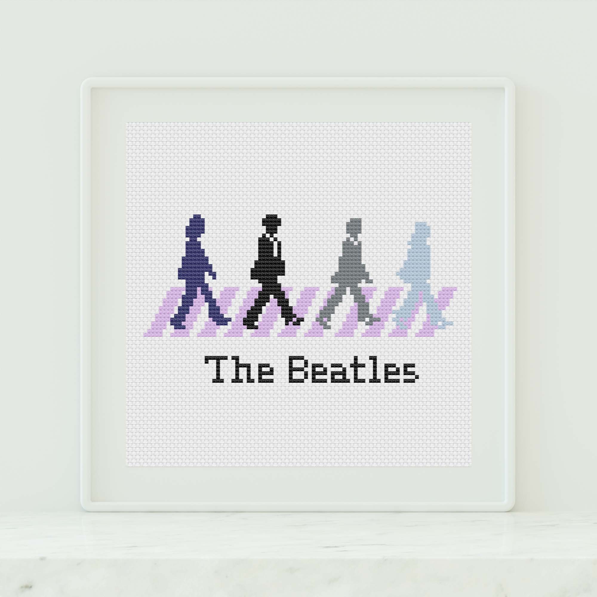 The Beatles Cross Stitch Pattern Counted Cross Stitch Modern Music ...