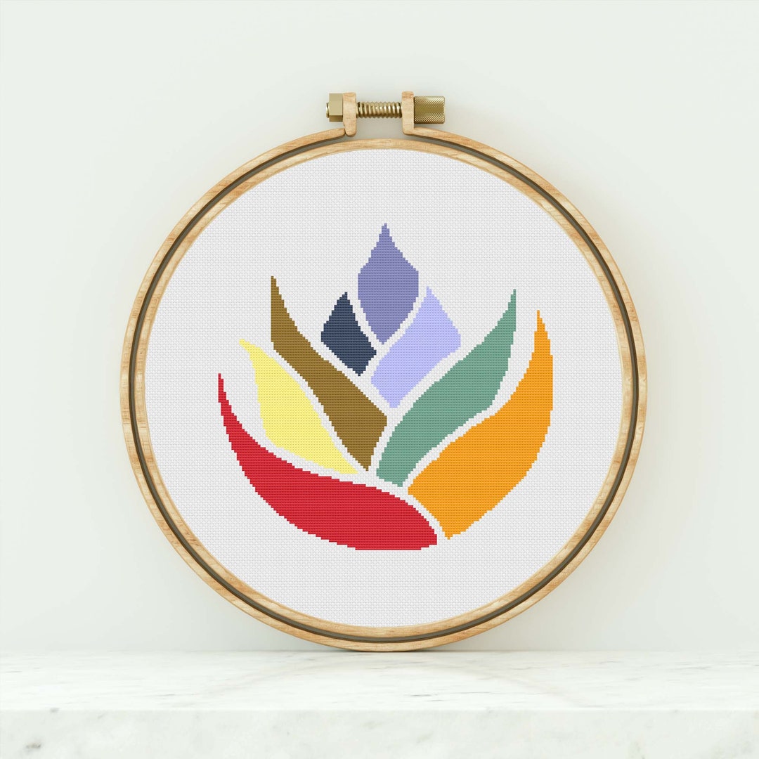 Yoga Namaste Cross Stitch Pattern Yoga Counted Cross Stitch Modern ...
