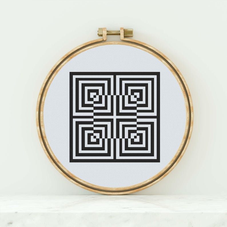 Geometric Shape Art Cross Stitch Pattern Geometric Shape Art Counted ...