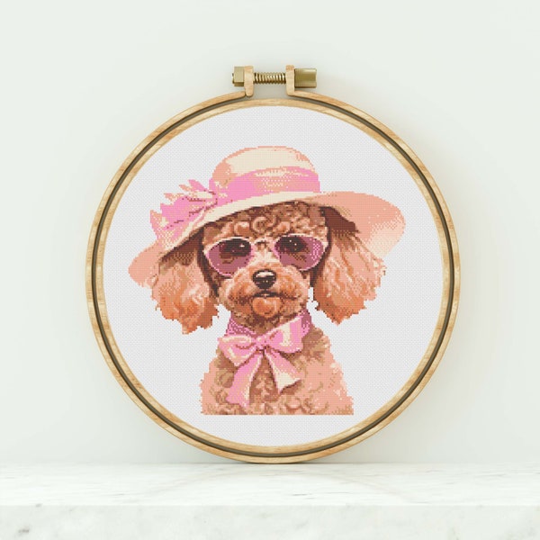 Poodle Cross Stitch - Etsy