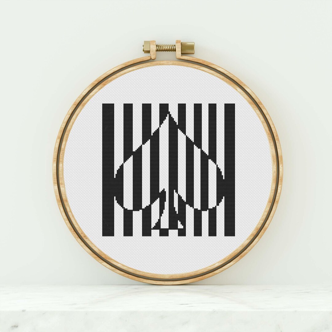 Geometric Shape Art Spade Cross Stitch Pattern Geometric Shape Art ...