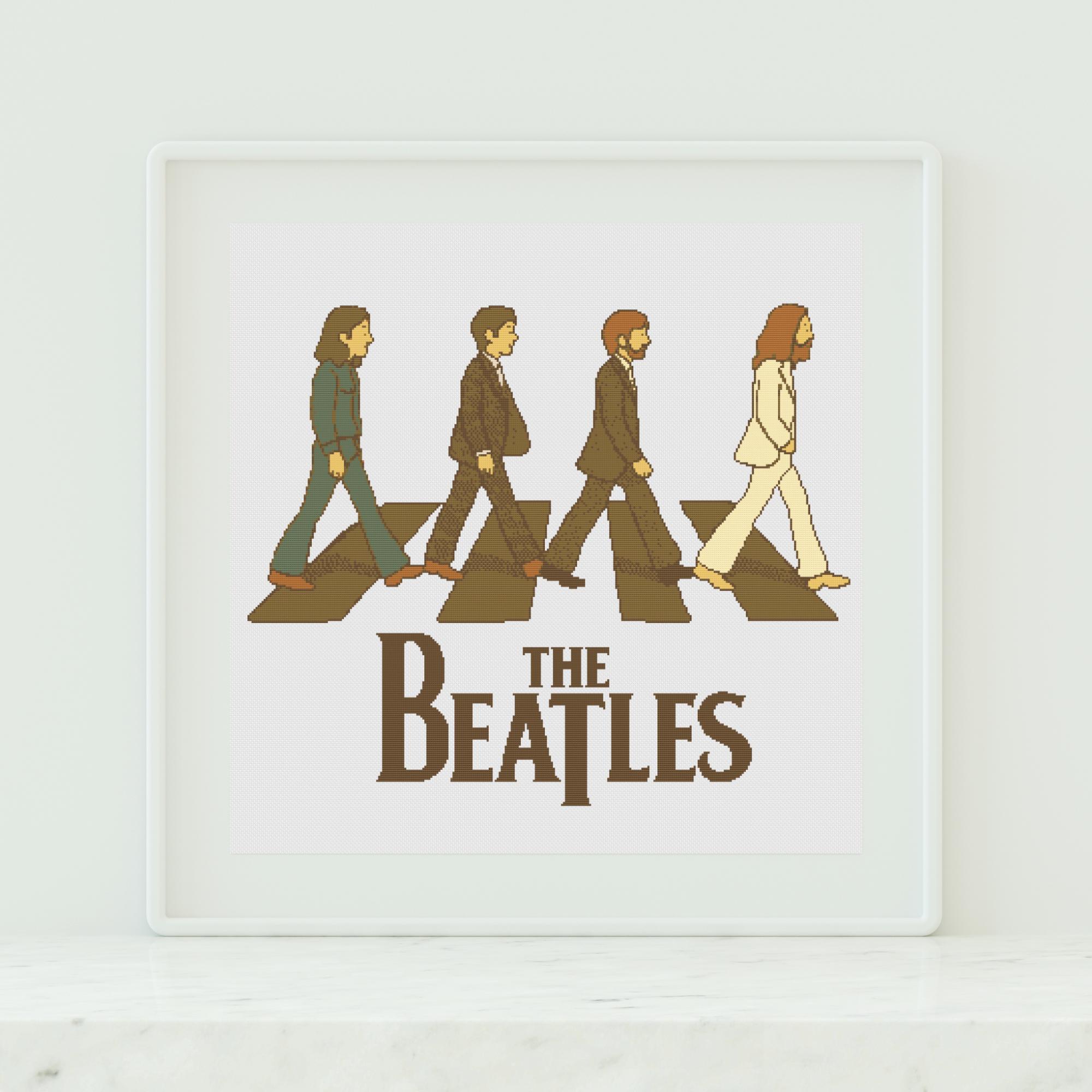The Beatles Cross Stitch Pattern Counted Cross Stitch Modern Music ...