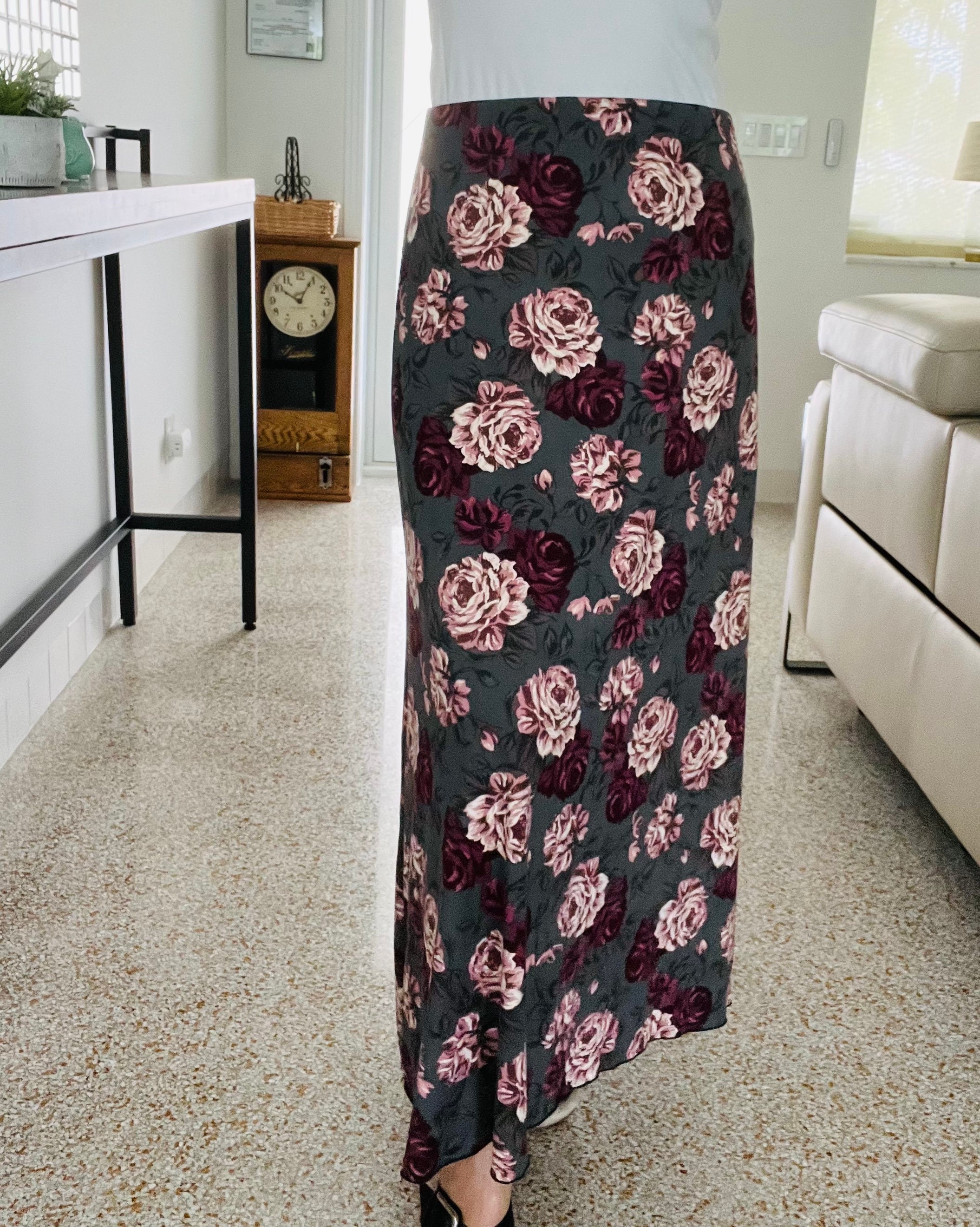 Hourglass Patterns©: Easy Construction Maxi Knit Skirt With 1" Elastic ...