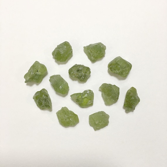 Rough Natural Green Peridot Raw Peridot Lot // B3879 | Etsy