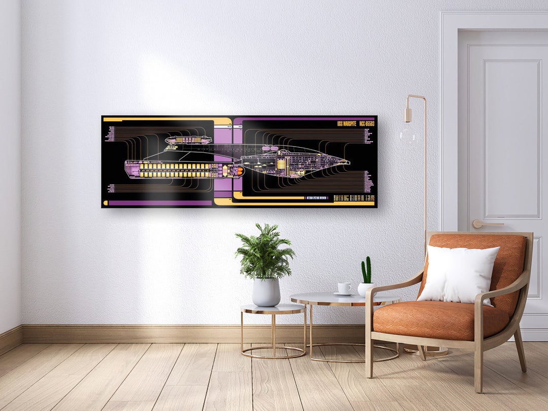 Star Trek Akira Class USS Warspite Large Panel Print | Warpdrivestudio ...