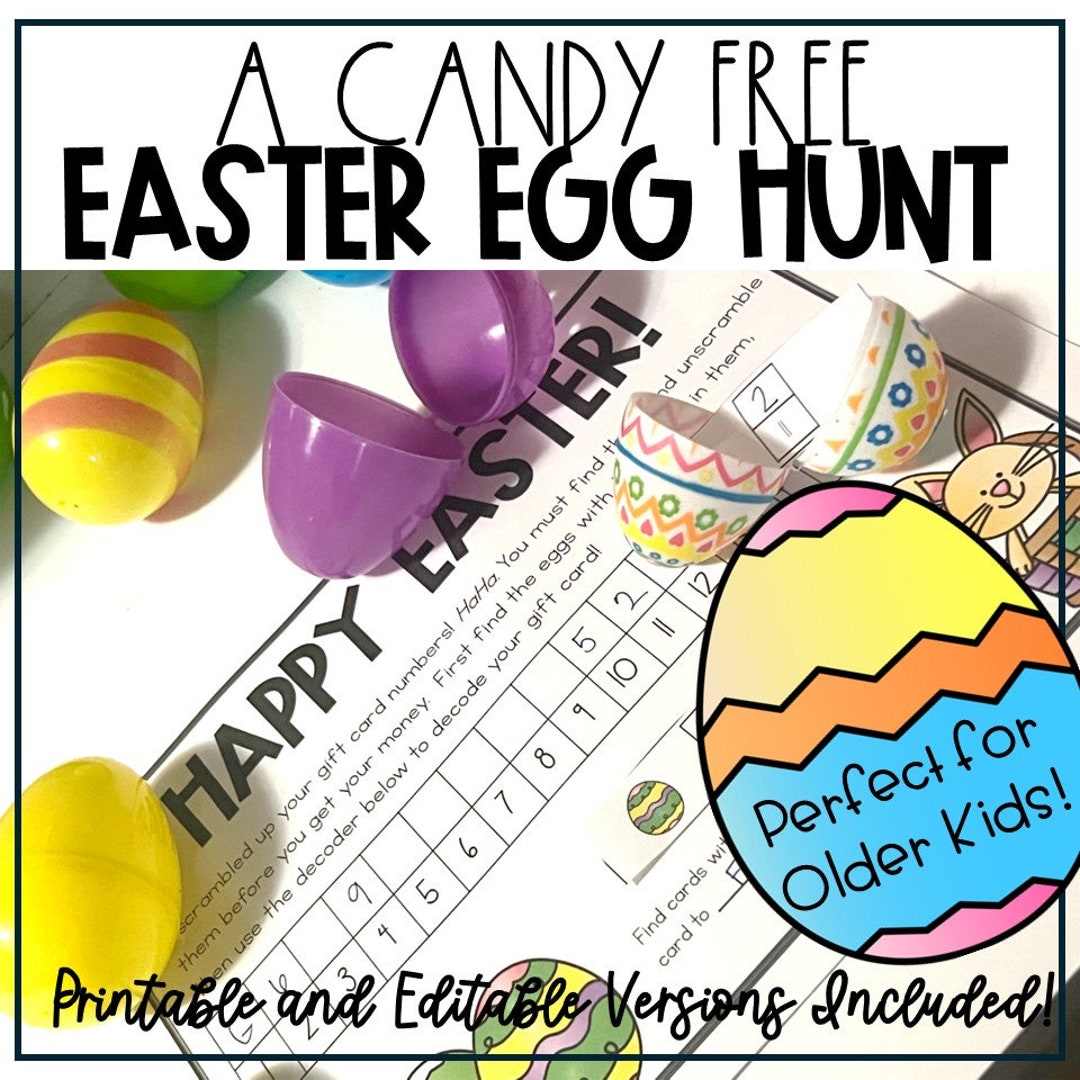 Simplify Easter With This NO CANDY Easter Egg Hunt Gift Card Scramble ...