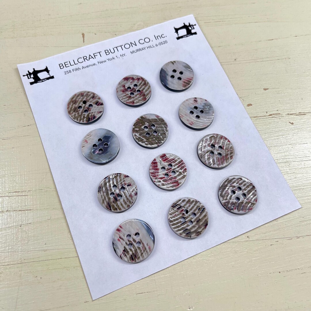 Buttons-vintage Iridescent Trochus Shell Mother of Pearl Buttons - Etsy