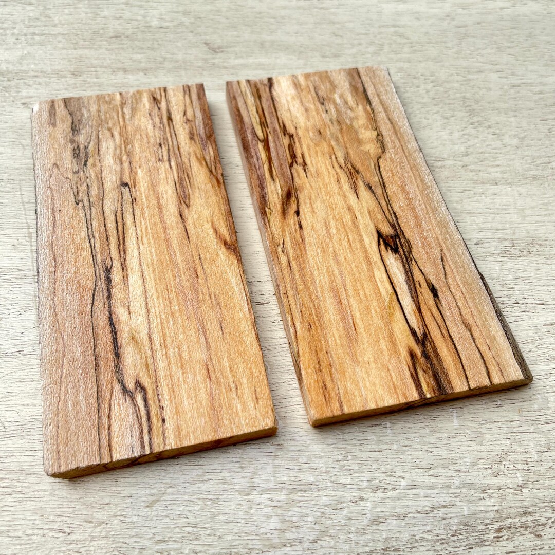 Knife Scales-book Matched, Spalted Birch Wood for Stabilizing, Scales ...