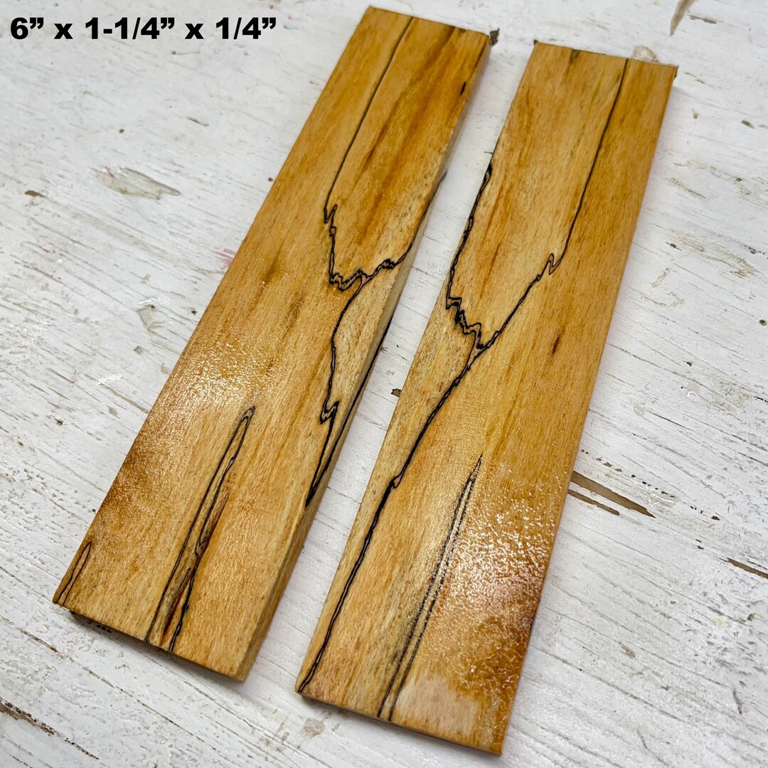 Knife Scales-book Matched, Spalted Birch Wood for Stabilizing, Scales ...