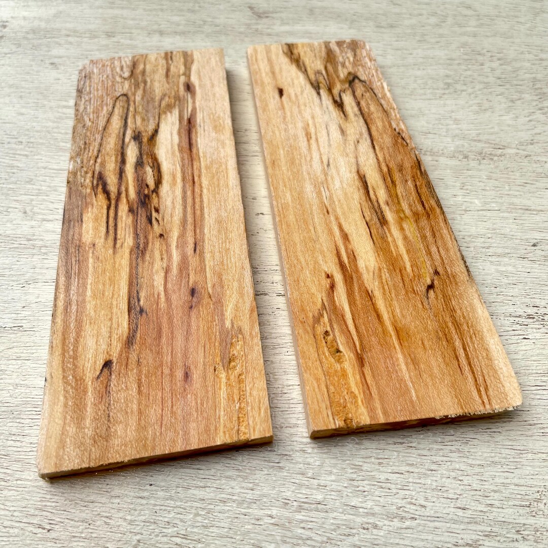 Knife Scales-book Matched, Spalted Birch Wood for Stabilizing, Scales ...