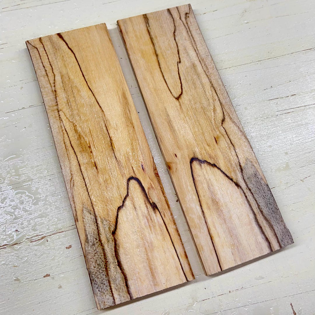 Knife Scales-book Matched Spalted Birch for Knife Scales, Jewelry ...