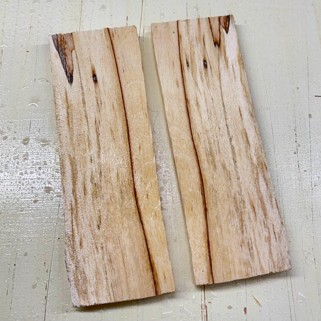 Knife Scales-book Matched, Spalted Birch Wood for Stabilizing, Scales ...